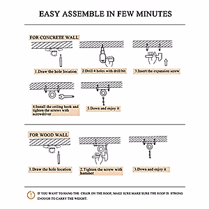 Wodeer Hammock Swing Chair with LED Light,Cushion and Hardware Kits,Handwoven Cotton Rope Macrame Hanging Swing Chair for Indoor, Outdoor, Patio, Bedroom.330 Lbs Capacity,for Almost Ages use,Beige