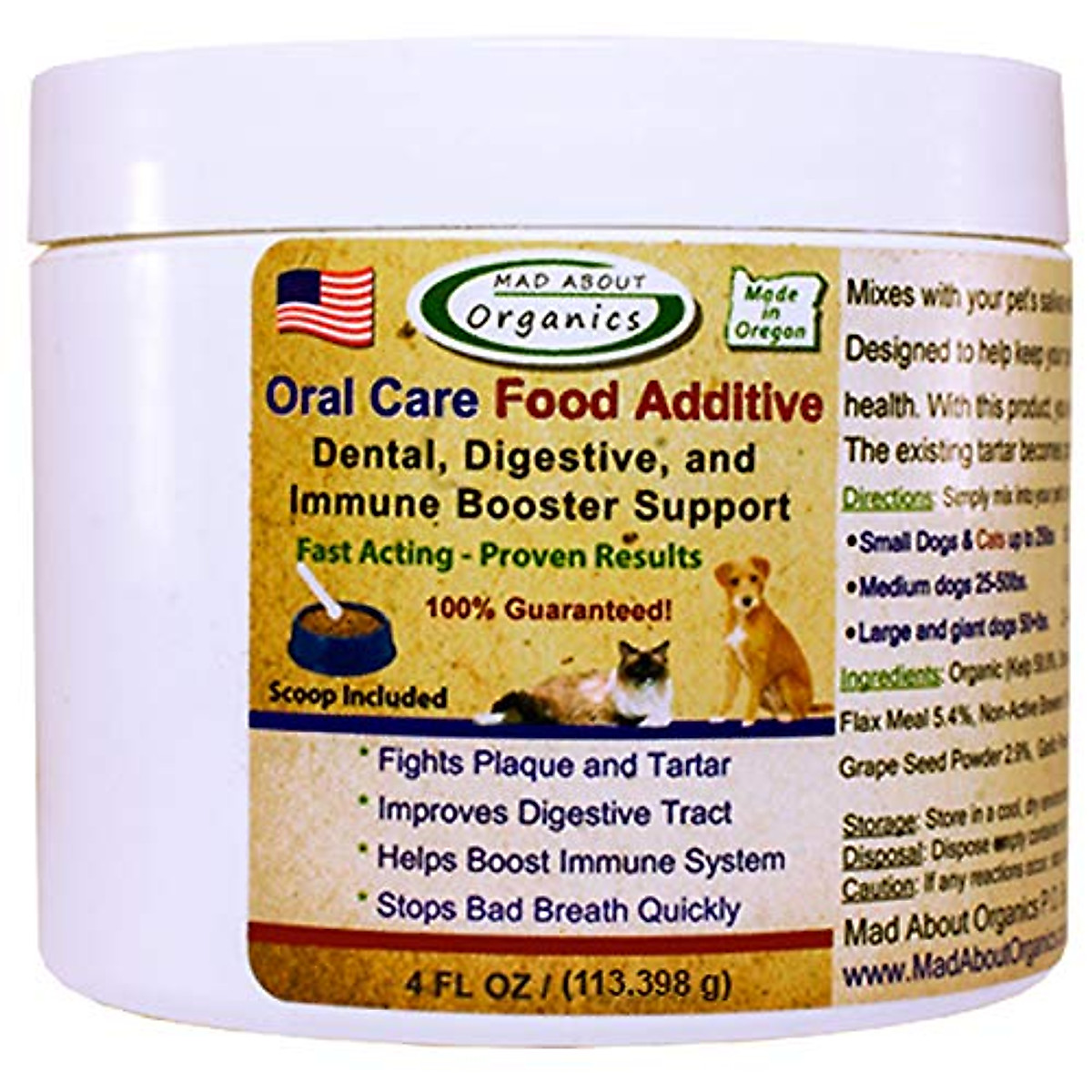 Mad About Organics Daily Oral Care Powder 4oz