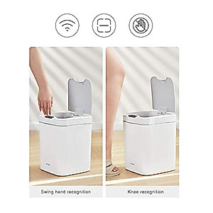 WENLII Smart Trash Can Automatic Induction Classification Recycling Trash Bin in The Kitchen Living Room Toilet Garbage Can