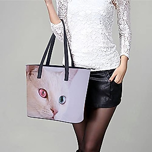 Womens Handbag Cat Leather Tote Bag Top Handle Satchel Bags For Lady