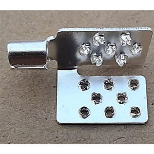 4-50Pcs Heating Film Clamps Special Silver Connectors Underfloor Electric Floor Heating Film Clips Accessories (Color : 40pcs)