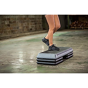 The Step (Made in USA Original Aerobic Platform for Total Body Fitness – Health Club 4 Risers Grey