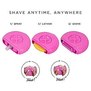Women Shaver, 3‑In‑1 Women Shaver Manual Hair Shaver Portable Body Hair Trimmer Hair Remover Tool ()