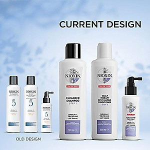 Nioxin System 5 Cleanser Shampoo, Bleached & Chemically Treated Hair with Light Thinning, 33.8 Fl Oz