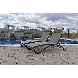 Vivere GLEL2-GR Loungers, Granite