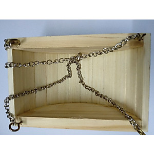 Hypeety Wooden Hamster Swing Toy for Dwarf Hamster Gerbil Rat Mouse Mice Small Animla Cage Perch StandToy