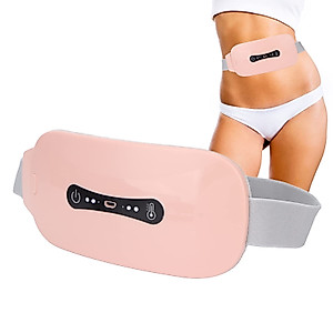 3 Gears Electric Menstrual Heating Pad, Adjustable Cramp Heating Belt Waist Support Heating Belt for Period Pain Relief Cramps Belly Lumbar()