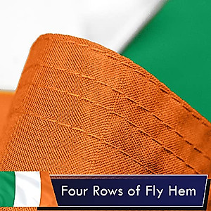 G128 Ireland Irish Flag | 3x5 Ft | LiteWeave Series Printed 100D Polyester | Country Flag, Vibrant Colors, Brass Grommets