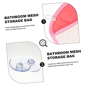 Cabilock 3pcs Retractable Torch Mesh Organizer Bags Storage Tub Bathtub for Baby Bath Net Bags Bath Organizer Storage Organizer Bath Mesh Bag Shower Mesh Bags Bath Bags Storage