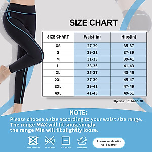 GoldFin Womens Wetsuit Pants, 2mm Neoprene Pants Keep Warm for Diving Swimming Surfing Kayaking Boating (Blue, M)