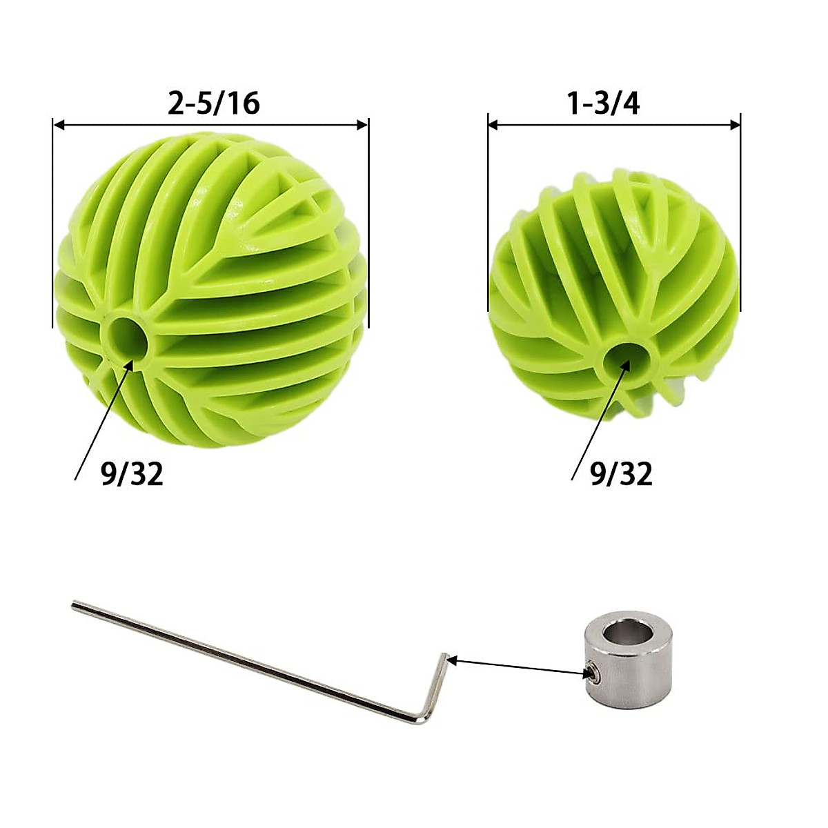 QZATTCAEN Flex Shank Installer Drill Bit Guide Tools/Cable Bit Bumper Balls for 1/4" Shank/in-Wall Drill Guide Kit 1-3/4" & 2-5/16" - S/4+Tool