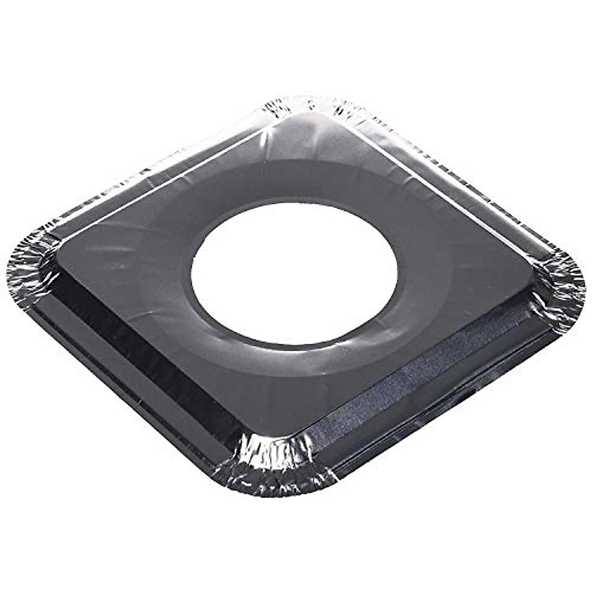 Aluminum Foil Square Gas Stove Burner Covers – Pack of 40 – Disposable Bib Liners for Kitchen Gas Range Top - Keep Your Gas Range Clean with DCS Deals Drip Pans - 8.5 x 8.5 x .5” Inch