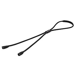 Pilotfish Premium Silicone Sunglasses Strap, Adjustable Glasses Retainer with Unique Passthrough Design – Universal Fit (Black)