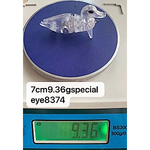 2Jointed Duck Bait 5PCS Blank Unpainted top Water Fishing Lures Topwater Swimbait Clear Hard Duck 8374# with Free Eye