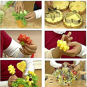 Cookie Cutters Biscuit Shapes Set, 12PCS Cookie Pastry Fruit Vegetables Stainless Steel Molds Cutters | Heart Star Circle Flower Shaped Mold Cookie Cutters For Halloween Christmas Valentine