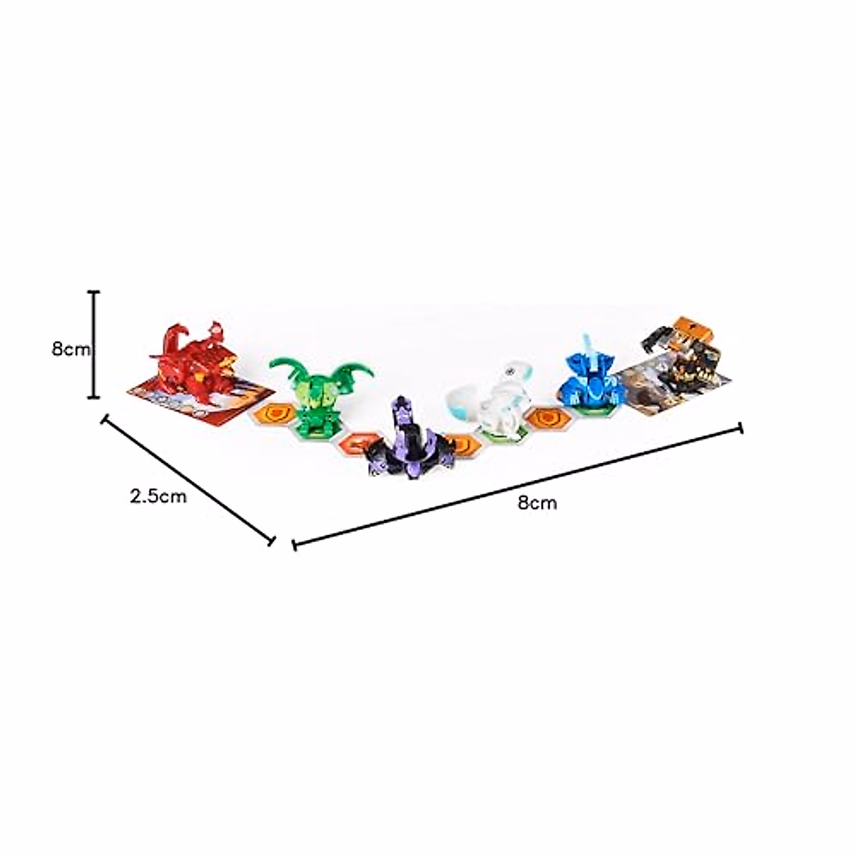 Bakugan Unbox and Brawl 6-Pack, Exclusive 4 Bakugan and 2 Geogan, Collectible Action Figures, Toys for Kids Boys Ages 6 and Up (Amazon Exclusive)