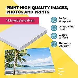 Photo Paper 4x6 Glossy (100 Sheets) Photo Paper For Printer - Works With Inkjet Printer - Picture Paper For Printer - Copy Paper Photo Quality // Paper Plan