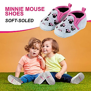 Disney Mickey Mouse Red and Black Infant Shoes (Pink Minnie, us_Footwear_Size_System, Infant, Age_Range, Medium, 12_Months, 18_Months)