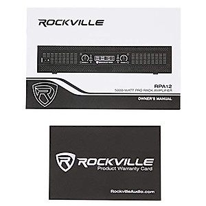 Rockville 5000 Watt Peak / 1400w RMS 2 Channel Power Amplifier Pro/DJ Amp (RPA12)