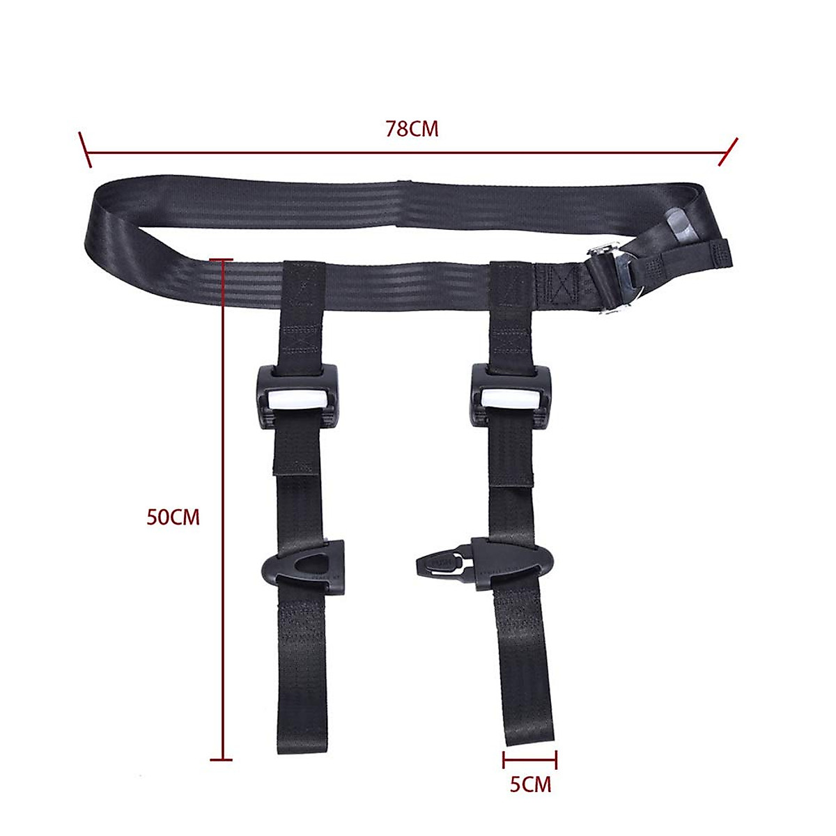 HEALLILY Baby Airplane Seat Harness Toddler Travel Safety Harness Adjustable Car Seat Belt for Kids Children Infant