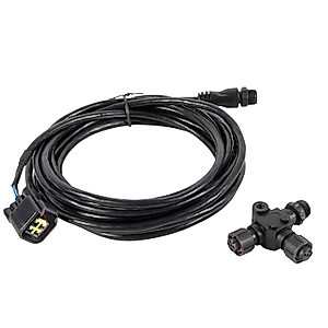 for Yamaha Engine Interface Cable NMEA2000 Connection with T Connector for Yamaha 2006 & Newer, Replace # 000-0120-37, 3004.6865-4.5 m (15 ft)
