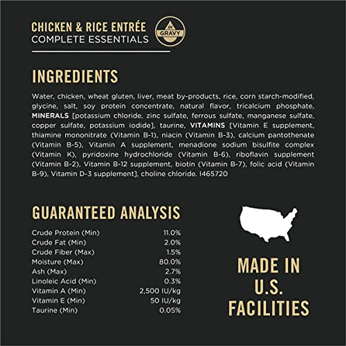 Purina Pro Plan Gravy, High Protein Wet Cat Food Variety Pack, Complete Essentials Chicken and Turkey Favorites - (24) 3 oz. Cans