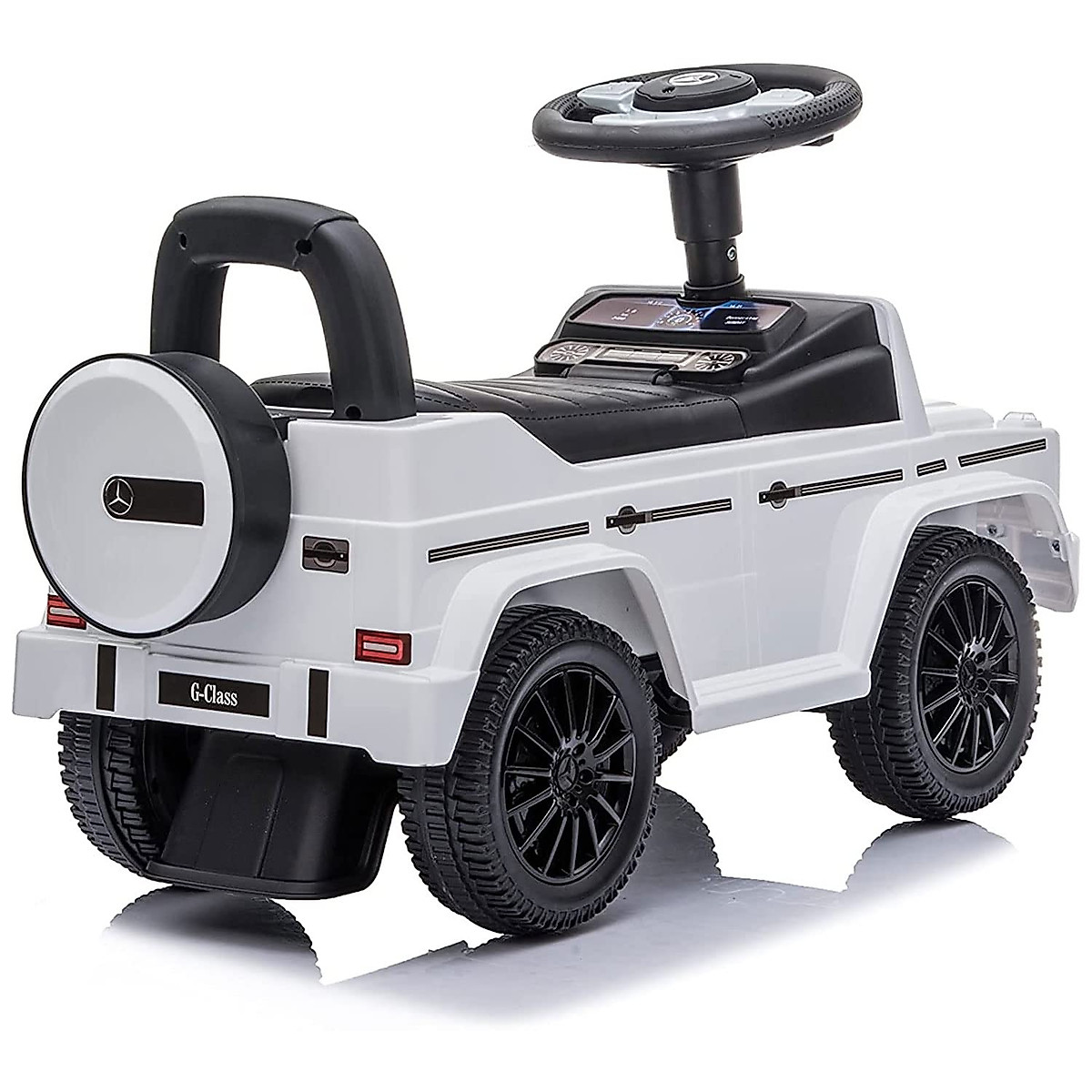 Best Ride On Cars Mercedes G-Wagon Push Car, White, Large