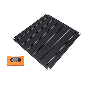Portable Solar Panels, Solar Panel Monocrystalline Silicon Safe 10A High Efficiency Multi Functional with Controller for Outdoor