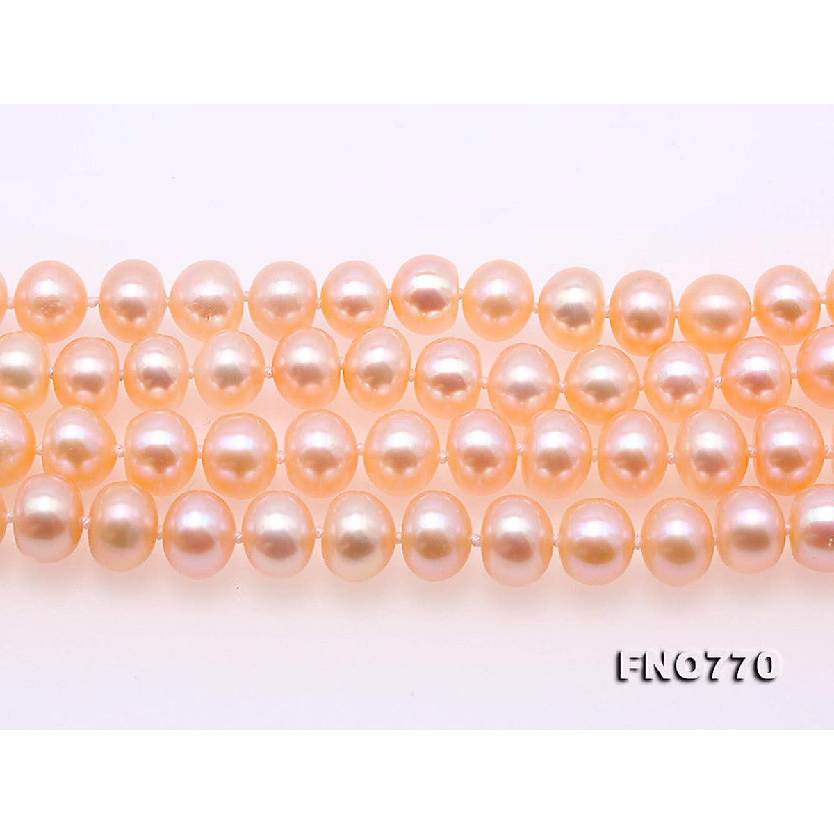 Womens Long Strand Pink Pearl Necklace AA+ 8-9mm Freshwater Cultured Pearl Necklace Sweater Chain 32"