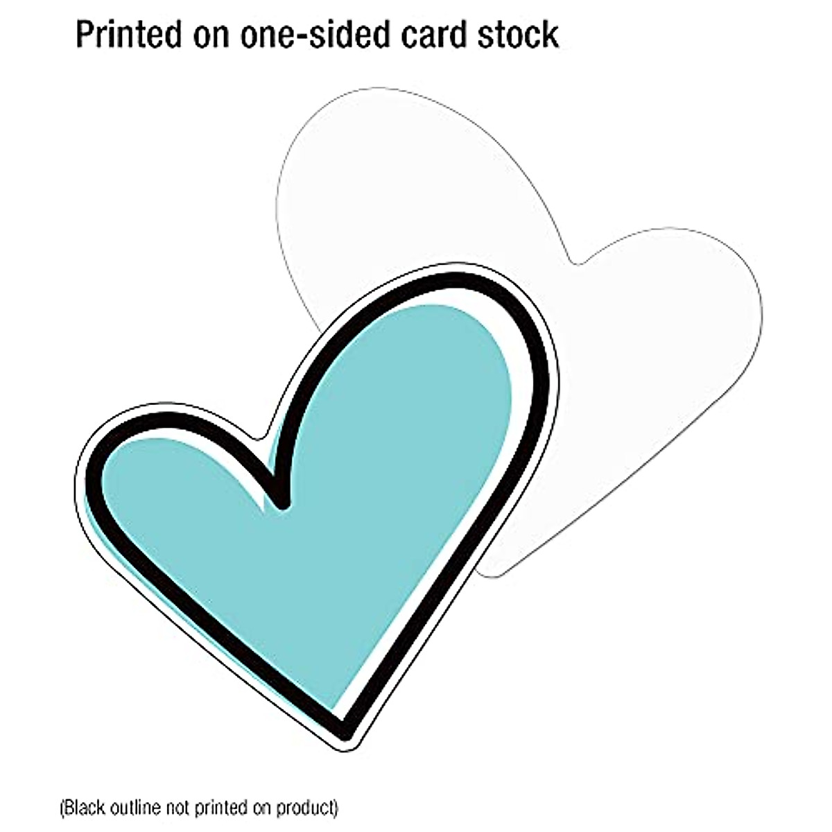 Carson Dellosa Kind Vibes 12-Piece Extra Large Heart Bulletin Board Cutouts, Heart Cutouts for Bulletin Board, Colorful and Black and White Classroom Cutouts, Valentines Heart Cutouts for Classroom