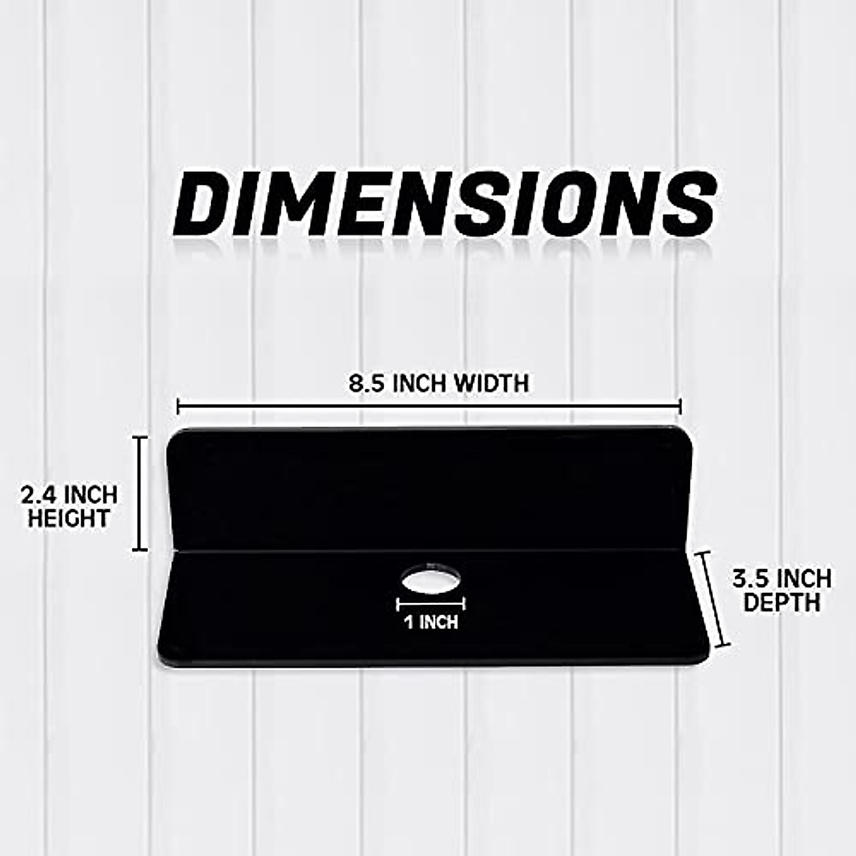 2 Pack - Acrylic Floating Wall Shelves | Great for Bedroom, Kitchen, Office or Bathroom | Great Bedside Shelf for Phone | No Drill or Tools Required