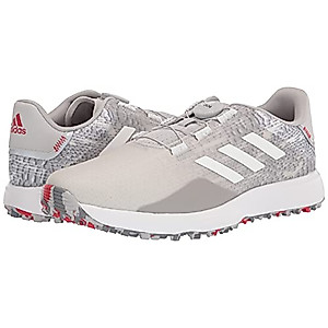 adidas Men's S2G BOA Wide Spikeless Golf Shoes, Grey Two/Footwear White/Grey Three, 9