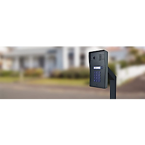 GBF Smart Video Door Phone & Doorbell Intercom System with a Smart keypad(PL963PMBL-POE)- 1080P Camera, Built in POE, Control Two Locks remotely, Timed Unlock