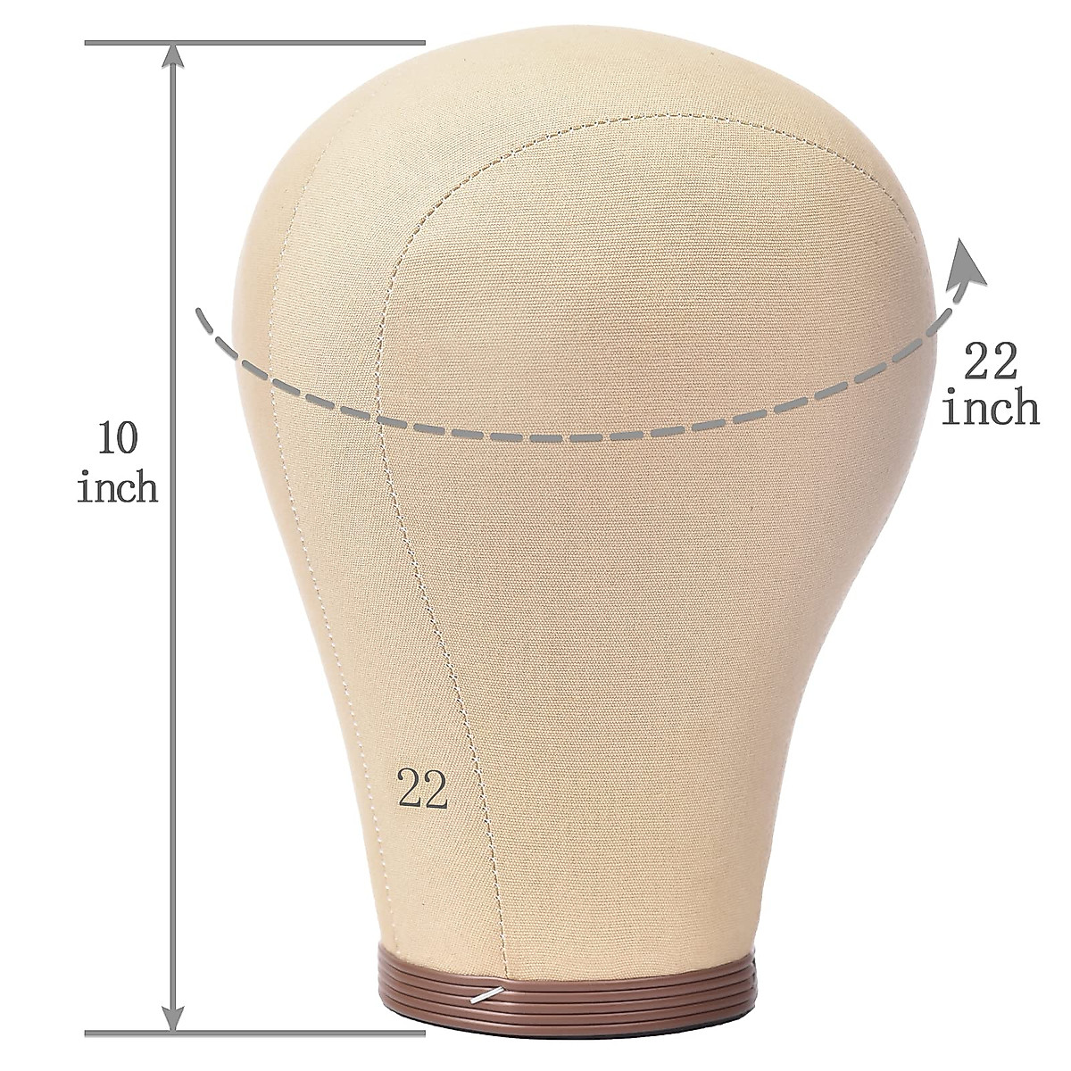 Wig Head Mannequin Head with Stand for Wigs Making 22 inch