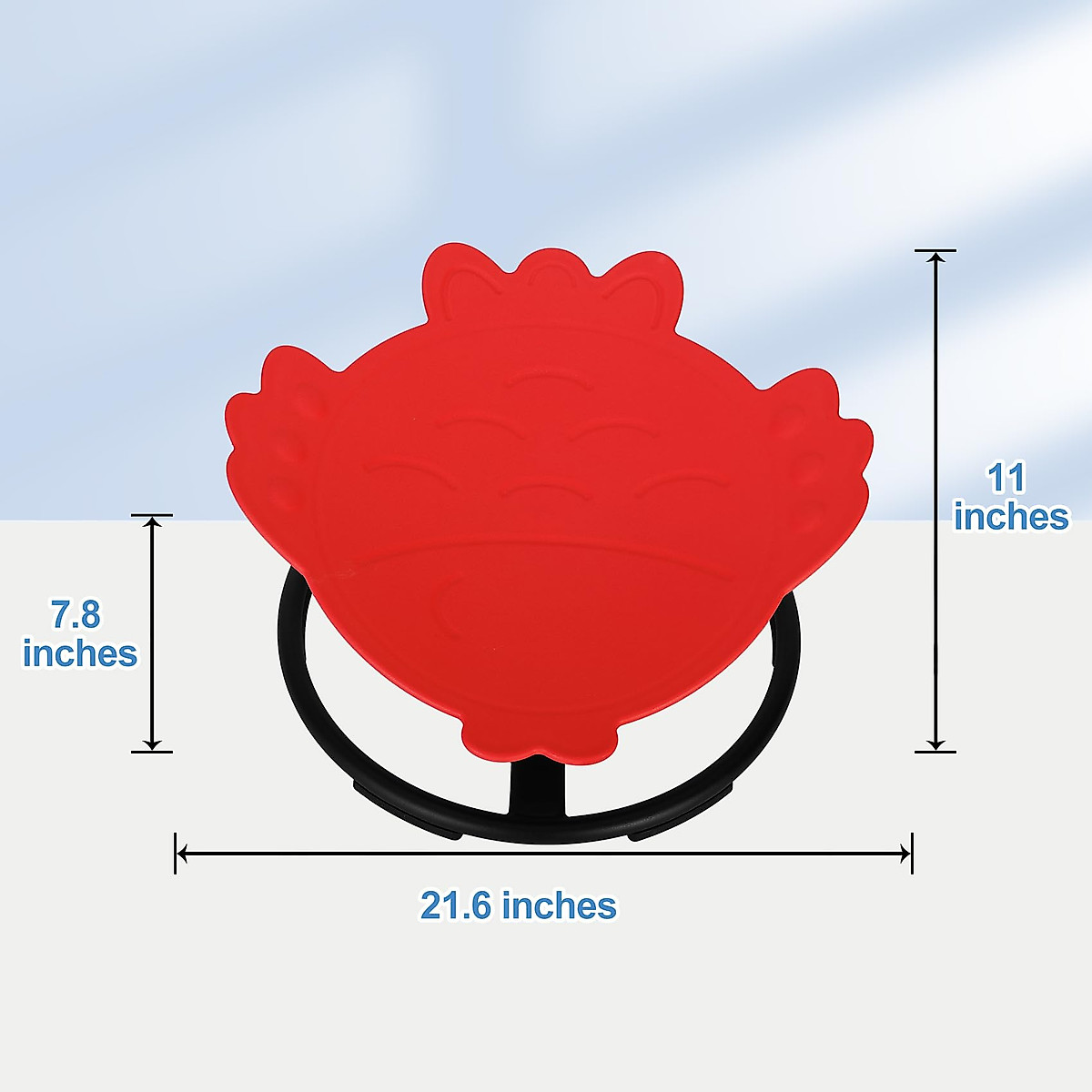 FERUERW Autism Kids Swivel Chair, Sensory Toy Chair, Carousel Spin Sensory Chair for Kids, Training Body Coordination, Kids Spinning Chair (Red)