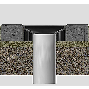 USA Made - Sinnov - 6" x 6" Premium Brass Outdoor Modern Paver Size Drain Grate - Use with both 3" or 4" Drain Pipe, PVC or Flexible Pipe (Brass)