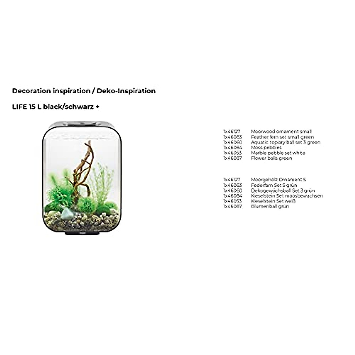 biOrb 46083.0 Feather Fern Set Small Green Aquariums