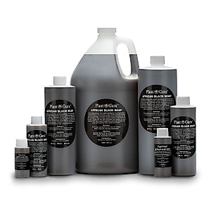African Black Soap Liquid Half Gallon - 100% Raw Pure Natural From Ghana, Acne Treatment, Aids Against Eczema & Psoriasis, Dry Skin, Scar and Dark spot Removal, Pimples and Blackhead, Face & Body Wash
