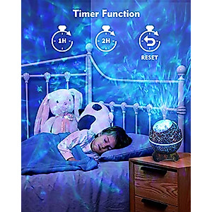 Galaxy Projector, Joycabin Dinosaur Eggs Star Projector Night Light with Remote Control, Bluetooth Speaker & White Noise LED Star Nebula Light Projector for Kids Adults Bedroom Home Ceiling Decor