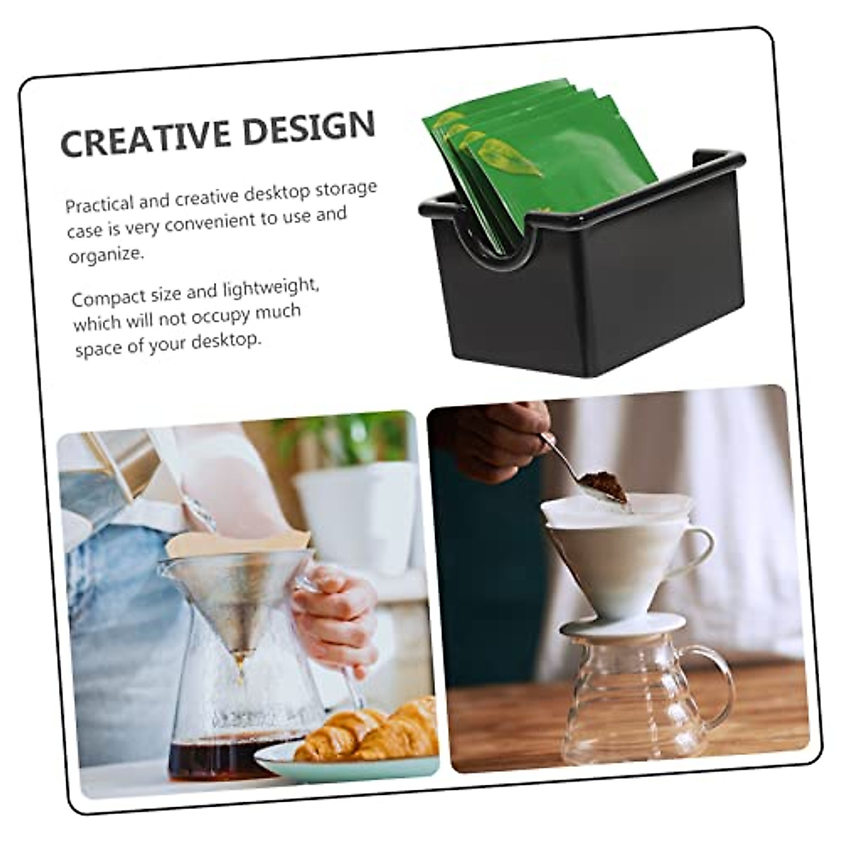 Tea Storage Coffee Pod Storage Box Coffee Tea Bags Candy Container Plastic Containers Socks Storage Box Tea Holder Organizer Tea Bag Box Desktop Tea Bag Box Office Tea Bag Box