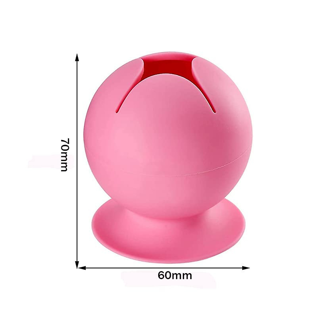 WANGPIPI Vinyl Waste Collector, Suction Silicone Waste Storage Box, Manual Waste Weeding Tool - Confetti Storage Box (Pink)