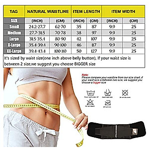 ChongErfei Waist Trainer Belt for Women - Waist Trimmer Weight Loss Ab Belt - Slimming Body Shaper(Black,Medium)