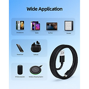 Dexpt 5FT Fast Charger-Cord Cable Fit for JBL Charge 5, Flip 6, Tuner 2,GO 3,Pulse 5, Charge 5 Tomorrowland Edition Bluetooth Speaker USB C Type C Charging Power Adapter Supply