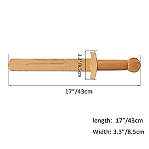 Creative Children's Outdoor Wooden Toy Sword Men and Women Smooth Surface Treatment Roman Wooden Sword