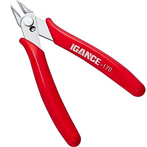 IGAN-170 Wire Cutters, Precision Electronics Flush Cutter, One of the Strongest and Sharpest Side Cutting pliers with an Opening Spring, Ideal for Ultra-fine Cutting Needs.