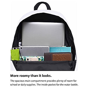 HotStyle SIMPLAY Classic School Backpack Bookbag, White