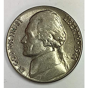 1941 P Jefferson Nickel Average Circulated F-VF
