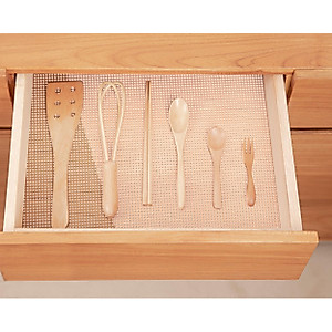 Shelf Liners for Kitchen Cabinets 15 Inch Wide X 20 Ft Non Adhesive Cabinet Drawer Liner Non Slip Waterproof Strong Grip Closet Pantry Shelf Liner Cupboard Fridge Mat for Bathroom Drawer