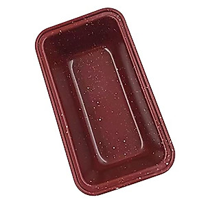 Angoily Loaf Pan 3pcs Toast Mold Loaf Bread Mold Nonstick Bakeware Kitchen Gadget Loaf Pan Carbon Steel Baking Pan Cake Mold Red Household Heavy Duty Carbon Steel + Non-stick Coating