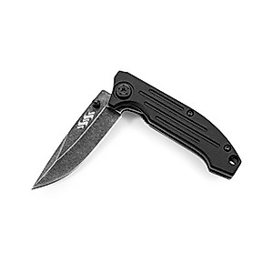Kuuma Camco Manufacturing 51912 Knife, 6-1/2" Folding, 3-5/8" Closed, Spring Assist, Black,One Size